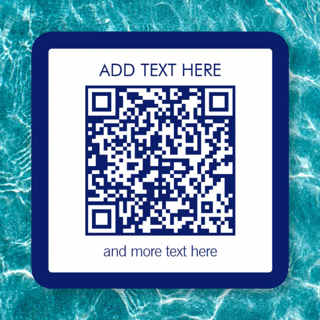 Create a waterproof QR code instantly Sticker | Zazzle