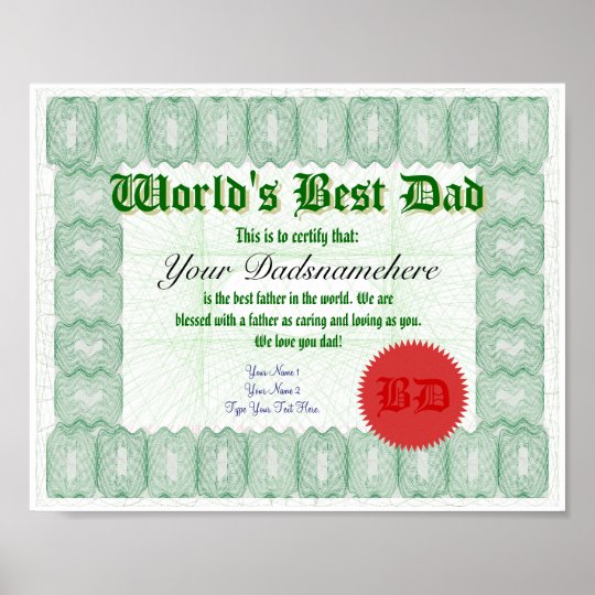 Bonehead Award Certificate Poster | Zazzle.com