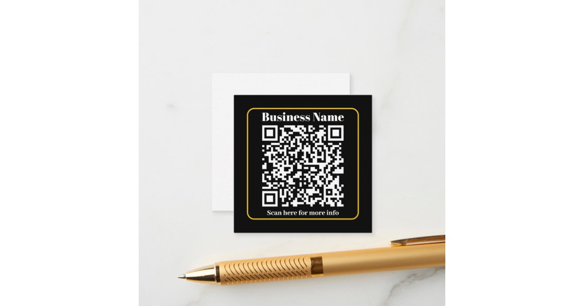Create an Instantly Scannable Business QR code Enclosure Card | Zazzle