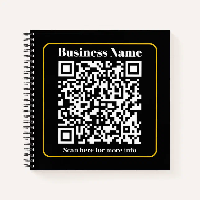 Create an Instantly Scannable Business QR code Notebook | Zazzle