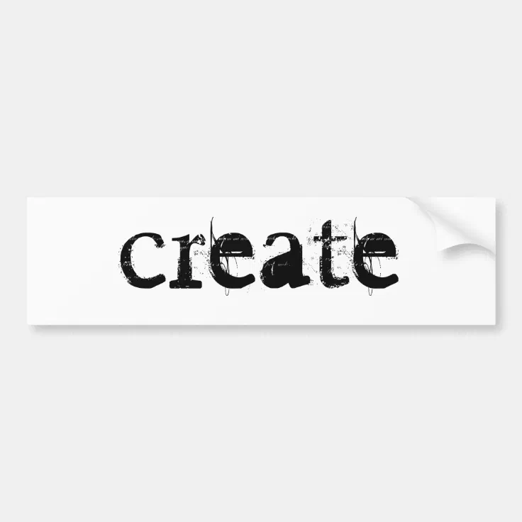 create bumper sticker | Zazzle