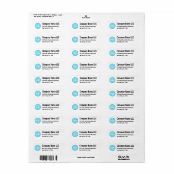 Create Custom Company Logo Business Return Address Label | Zazzle