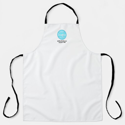 Create Custom Company Logo Employee Staff Uniform Apron | Zazzle