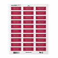 Create Custom Elegant Dark Magenta Return Address Label | Zazzle