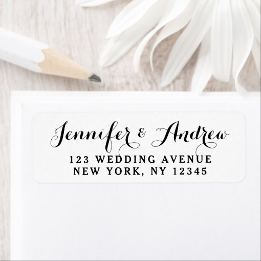 Create Custom Elegant Wedding Label | Zazzle