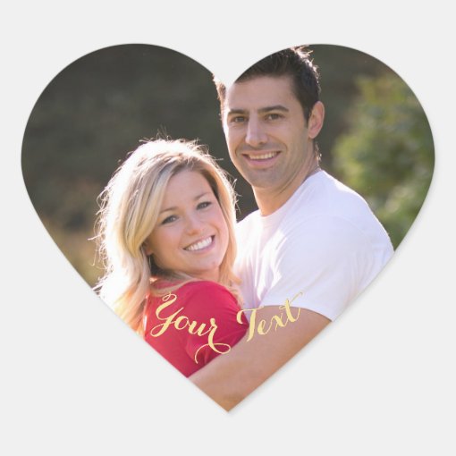 Create Custom Heart Shape Photo Stickers Sheet | Zazzle