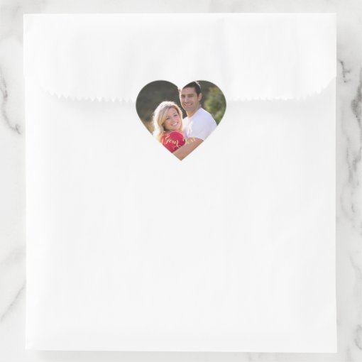 Create Custom Heart Shape Photo Stickers Sheet | Zazzle