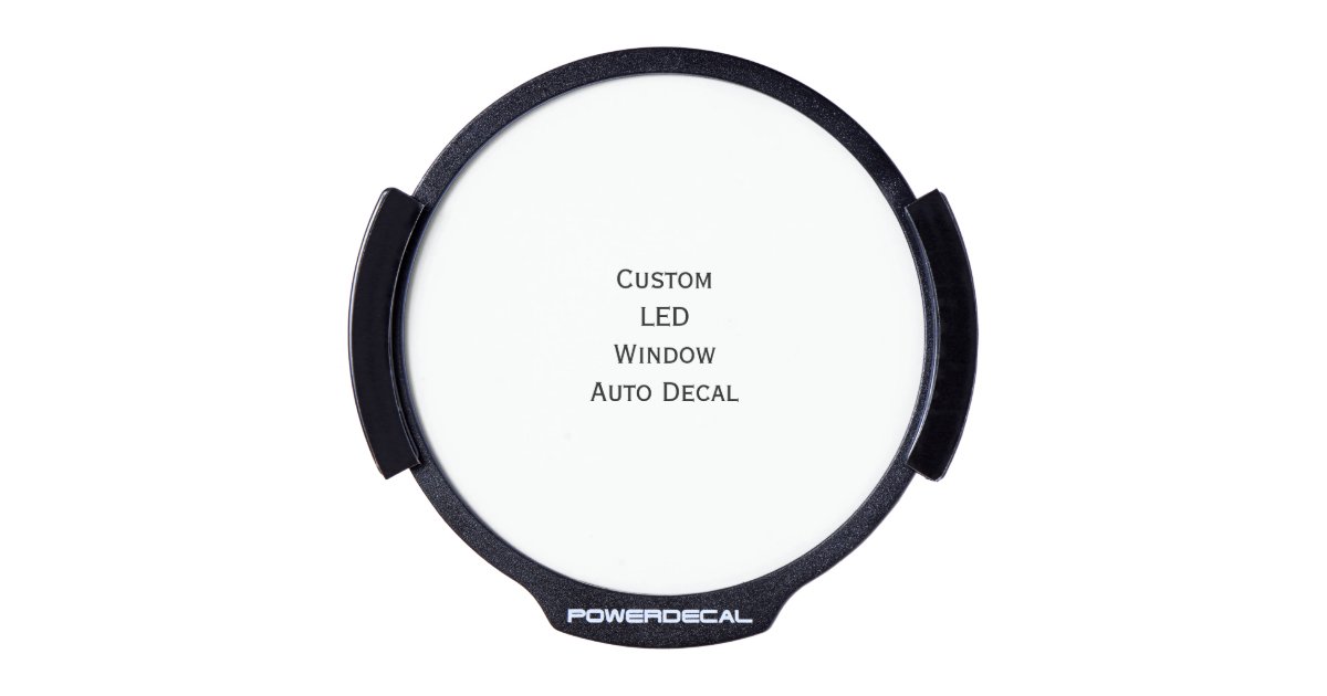 Create Custom LED Window Auto Decal | Zazzle