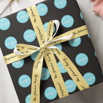 Create Custom Personalized Business Company Logo Wrapping Paper | Zazzle