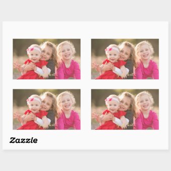 Create Custom Personalized Photo Stickers Sheet | Zazzle