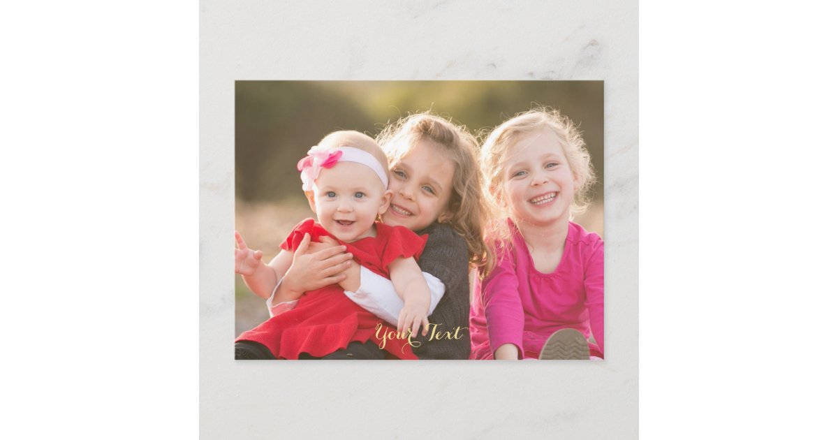 Create Custom Personalized Photo Text Postcard | Zazzle