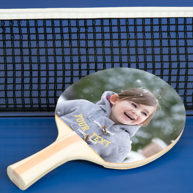 Create Custom Personalized Photo Text Table Tennis Ping Pong Paddle ...