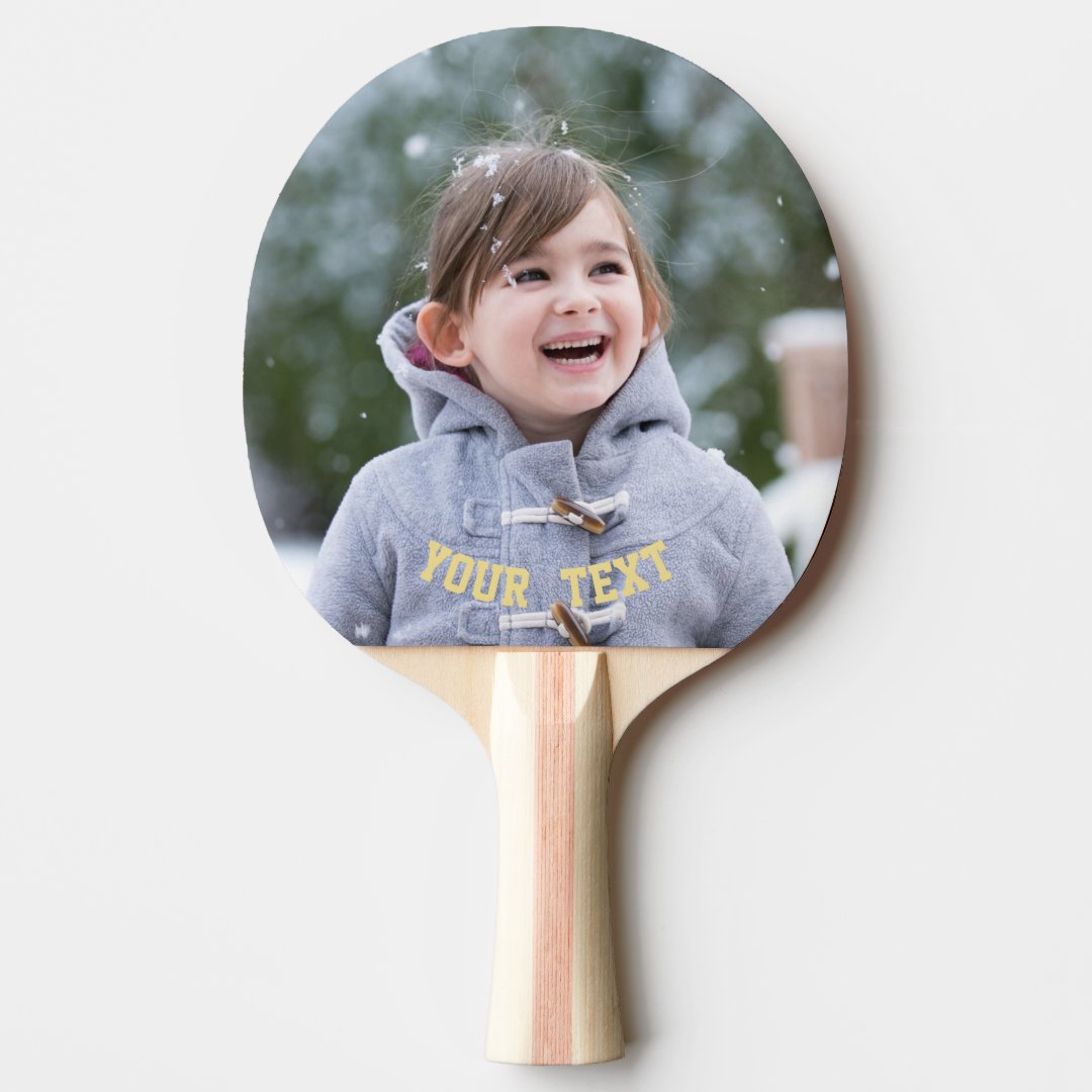 Create Custom Personalized Photo Text Table Tennis Ping Pong Paddle ...