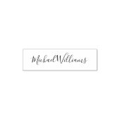 Create Custom Personalized Simple Signature Name Self-inking Stamp | Zazzle