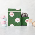 Create Custom Photo or Logo Modern Green Christmas Wrapping Paper | Zazzle