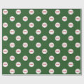 Create Custom Photo or Logo Modern Green Christmas Wrapping Paper | Zazzle