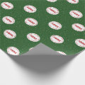 Create Custom Photo or Logo Modern Green Christmas Wrapping Paper | Zazzle