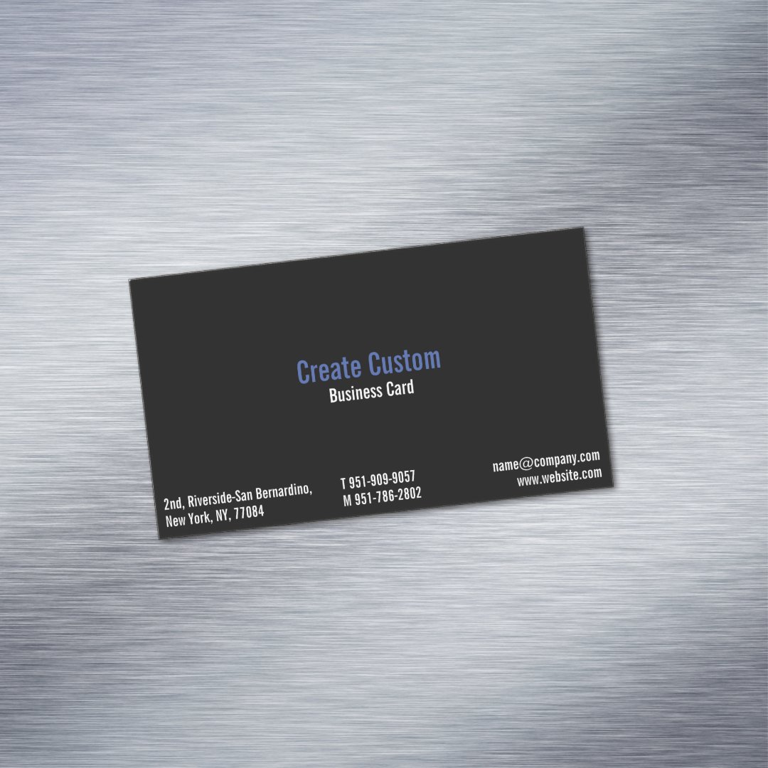Create Custom Professional Modern Magnetic Card | Zazzle