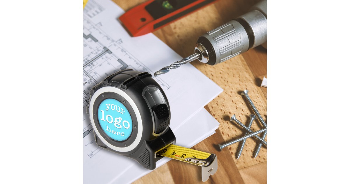 Create Custom Small Business Company Logo Branded Tape Measure | Zazzle