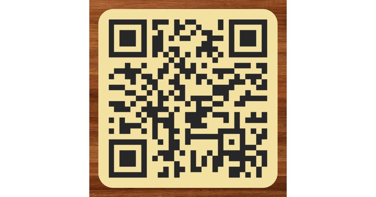 Create Custom Small Business Website QR Code Scan Square Sticker | Zazzle