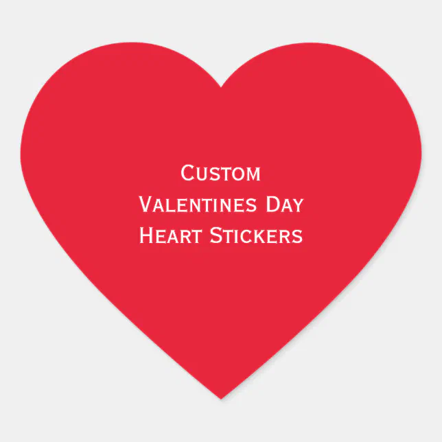 Create Custom Valentines Day Heart Photo Stickers | Zazzle