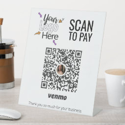 Create Custom Venmo for Business Pedestal Sign | Zazzle