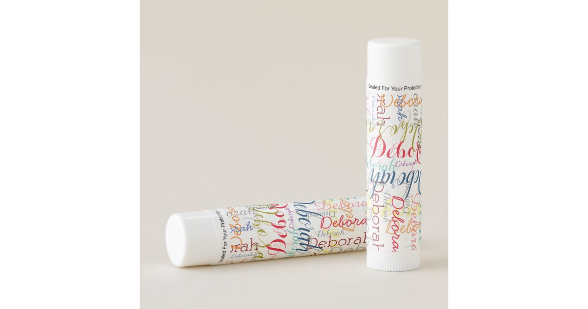 create DIY personalized name typography Lip Balm | Zazzle create DIY personalized name typography Lip Balm | Zazzle