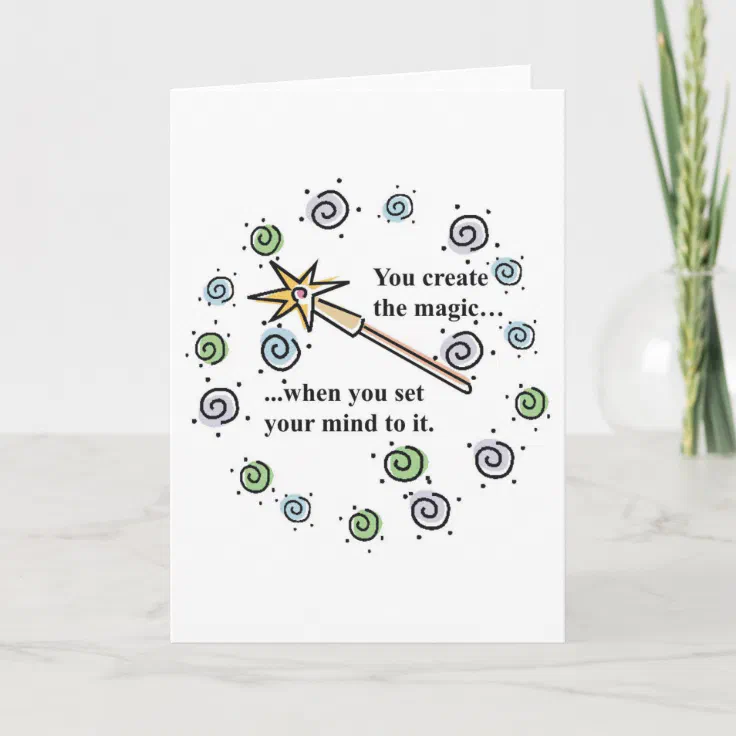 Create Magic Greeting Card | Zazzle