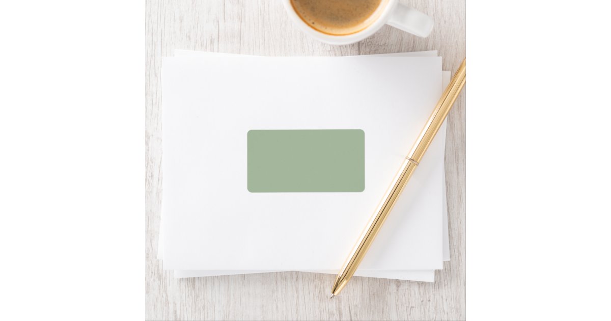 Create Own Apple Sage Green Label | Zazzle