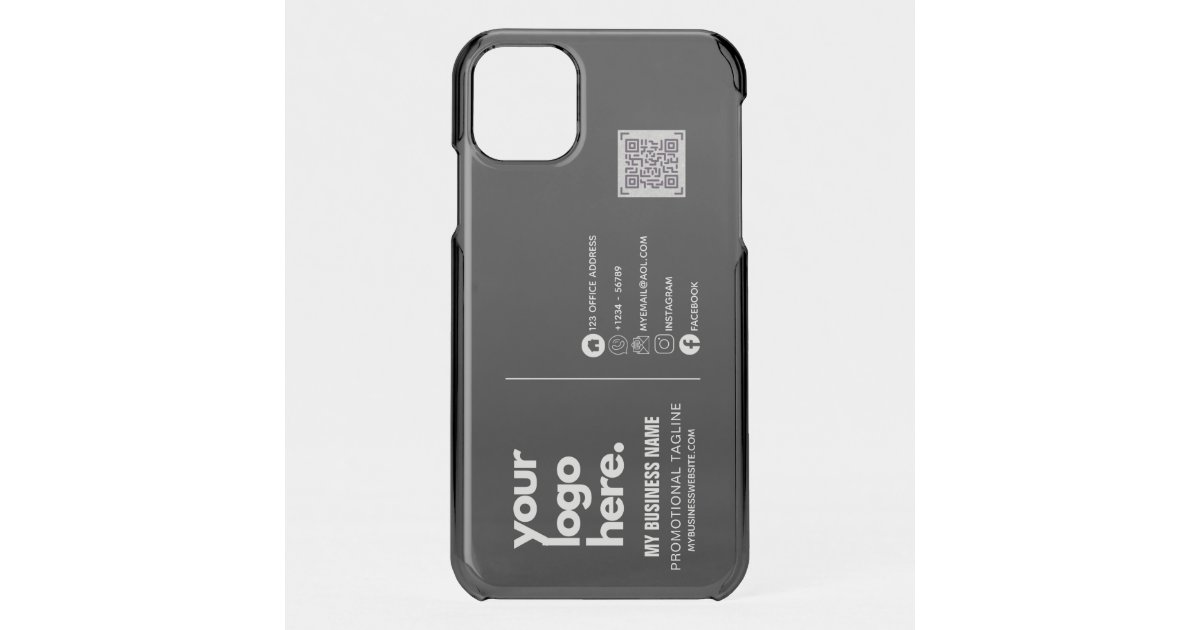 Create Own QR Code Business Logo Social Media ID Uncommon iPhone Case ...