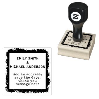 Create Own STAMP Custom Text Distressed Grunge | Zazzle