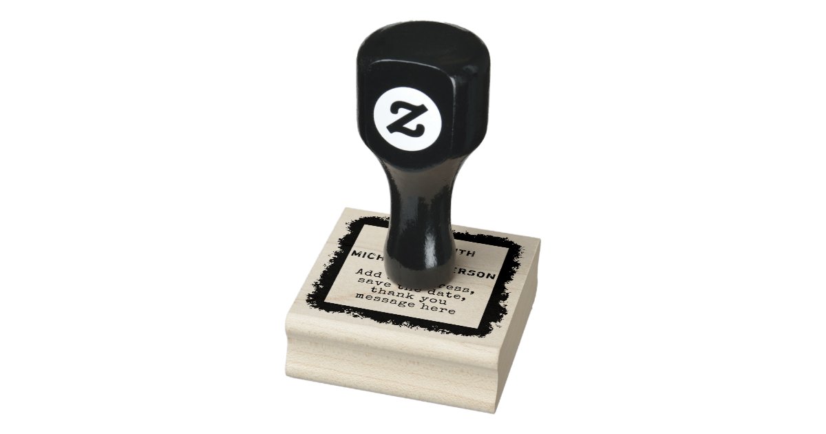 Create Own STAMP Custom Text Distressed Grunge | Zazzle