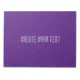 Create own text Royal Purple Background Student Notepad | Zazzle