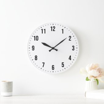 Create Personalize Design Your Own Custom Large Clock | Zazzle