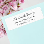 Create Personalized Elegant Return Address Label | Zazzle