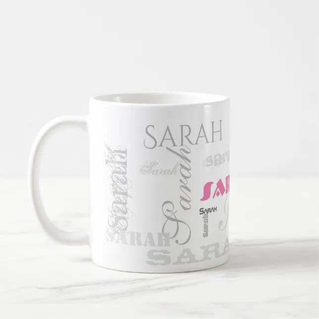 create personalized Name typography Coffee Mug | Zazzle