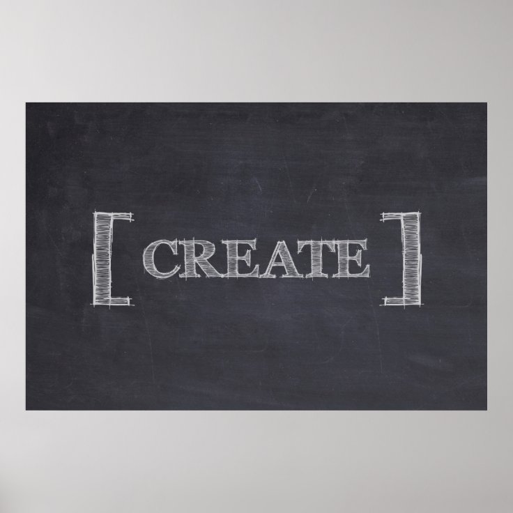 [create] poster | Zazzle