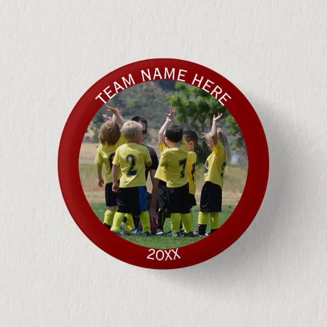 Create Sports Team Photo Button | Zazzle