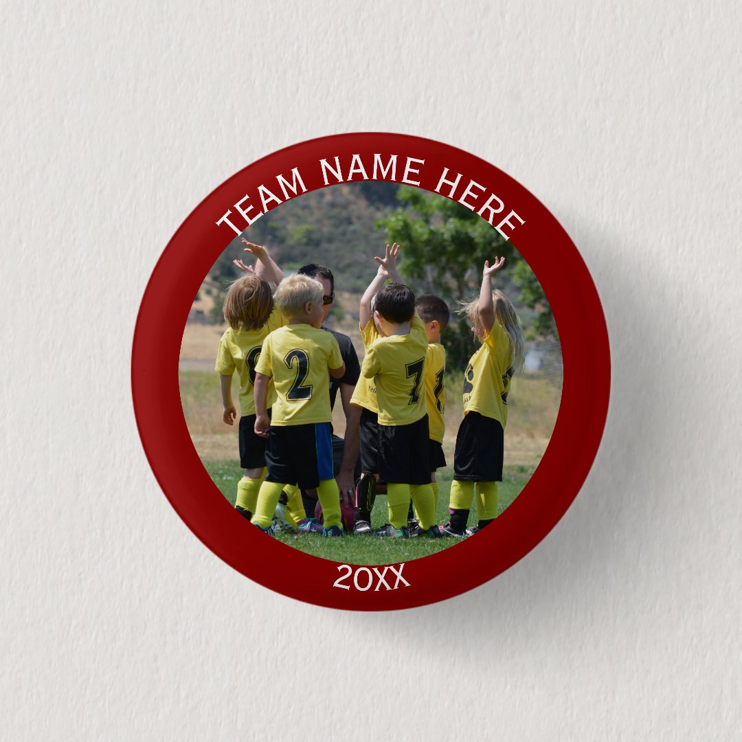Create Sports Team Photo Button | Zazzle
