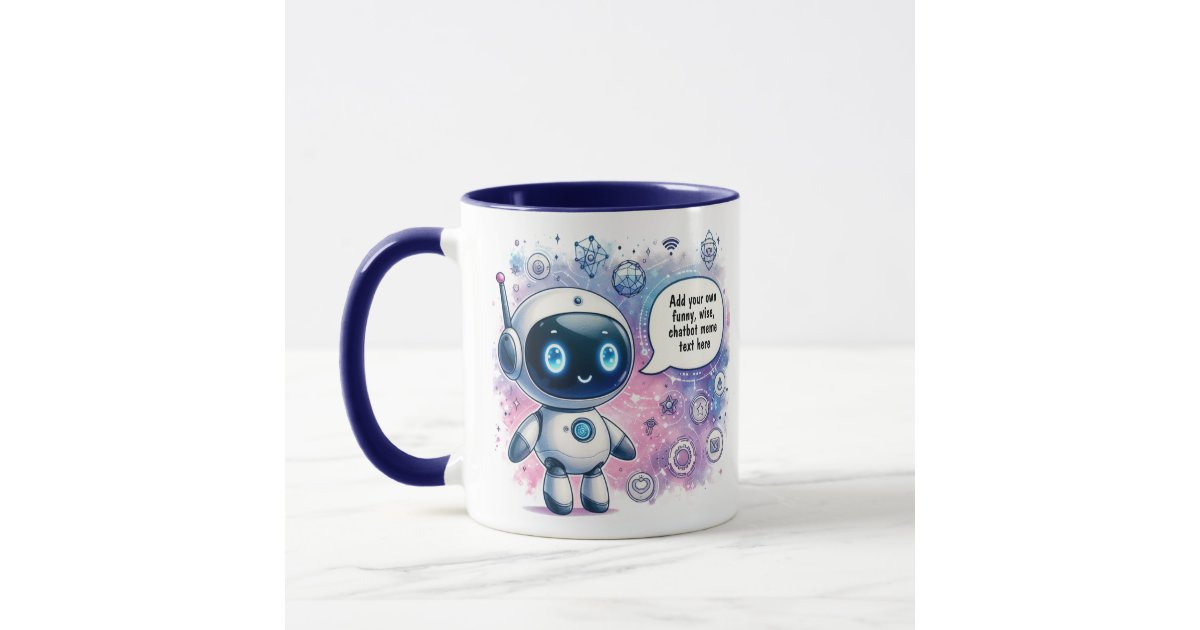 Create Talking Chatbot Memes Cartoon Templates Mug | Zazzle