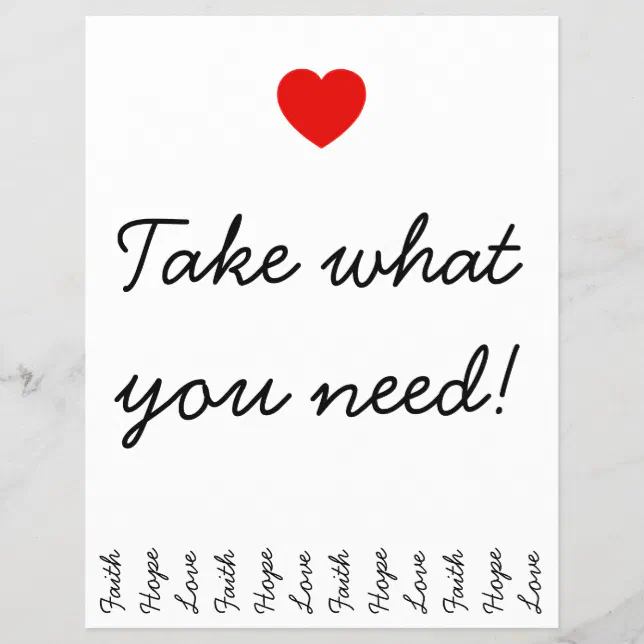 Create Tear Away Strips Flyer | Zazzle