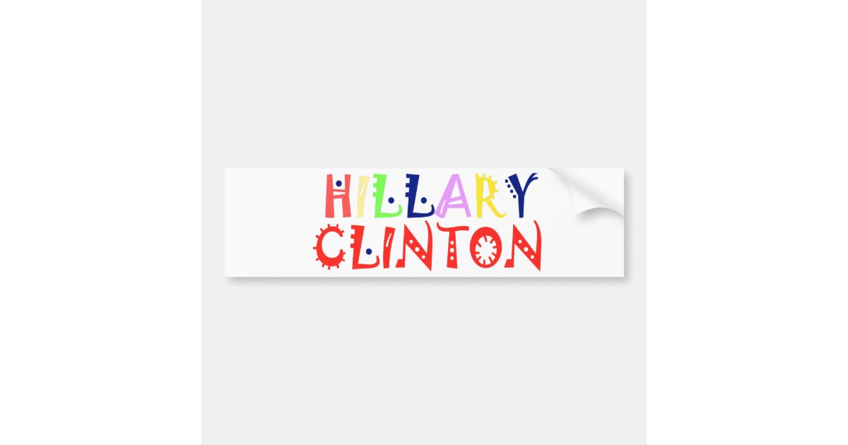 Create You Own Inspirational Hillary Love Quote Bumper Sticker | Zazzle