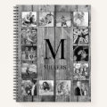 Create Your Custom Photo Collage Rustic Farmhouse Notebook | Zazzle