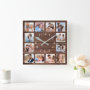 Create Your Custom Photo Collage Rustic Farmhouse Square Wall Clock ...