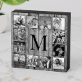 Create Your Custom Photo Collage Rustic Farmhouse Wooden Box Sign | Zazzle