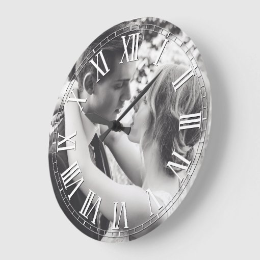 Create Your Custom Photo Personalized Large Clock | Zazzle