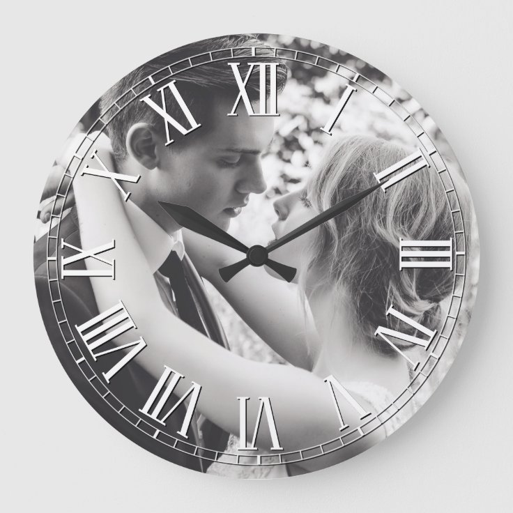 Create Your Custom Photo Personalized Large Clock | Zazzle