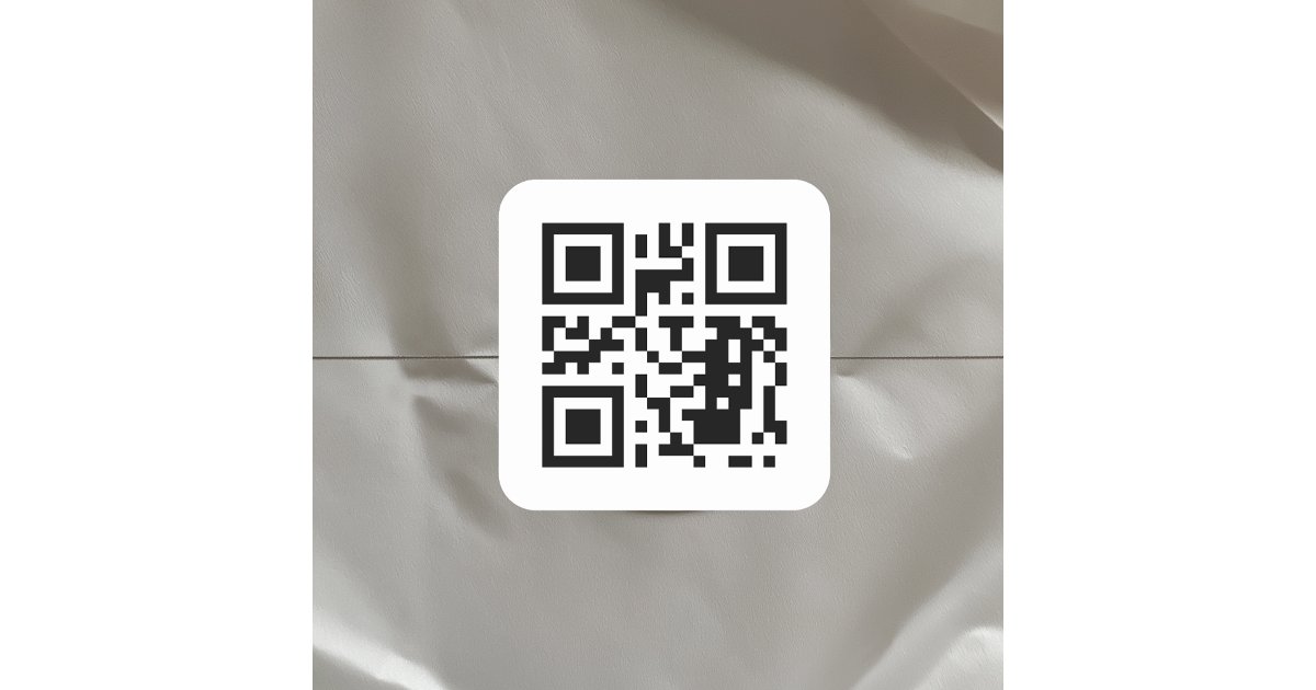 Create Your Custom QR Code Square Sticker | Zazzle