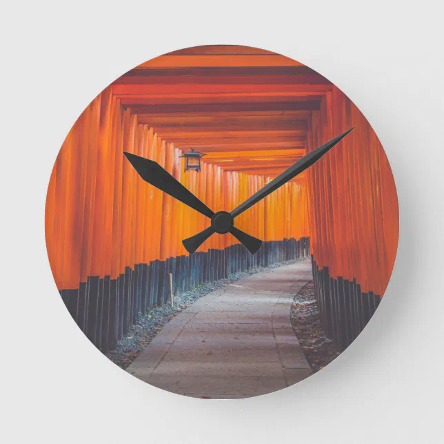 Create your custom stylish red photo clock great | Zazzle