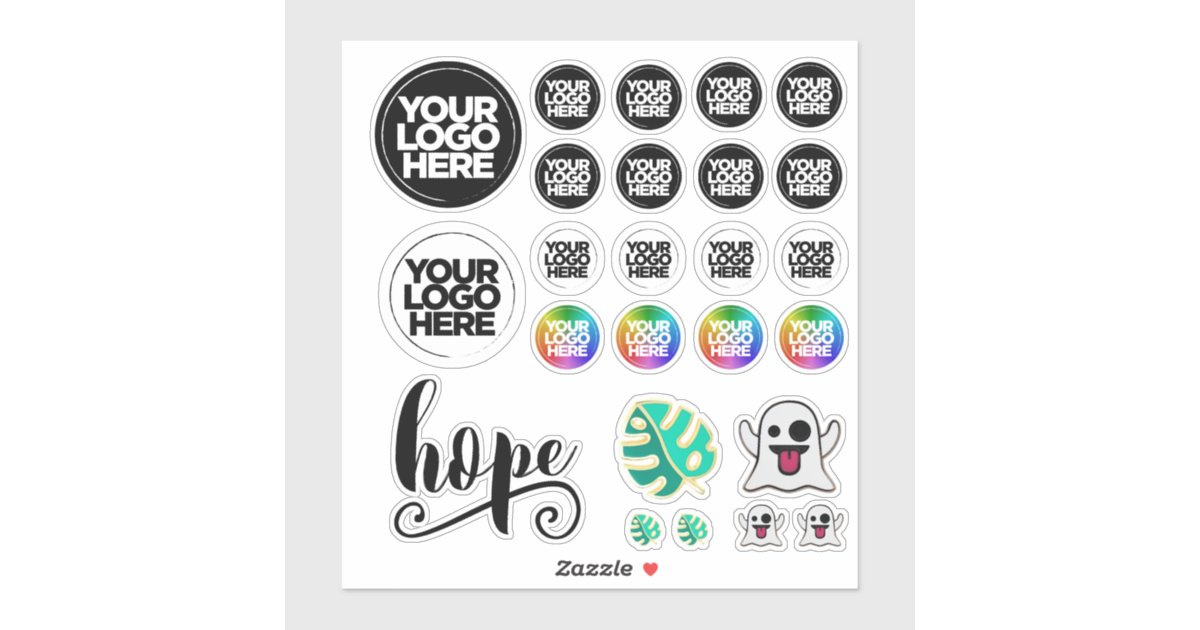 Create your Logo & Images Clear Stickers set! | Zazzle
